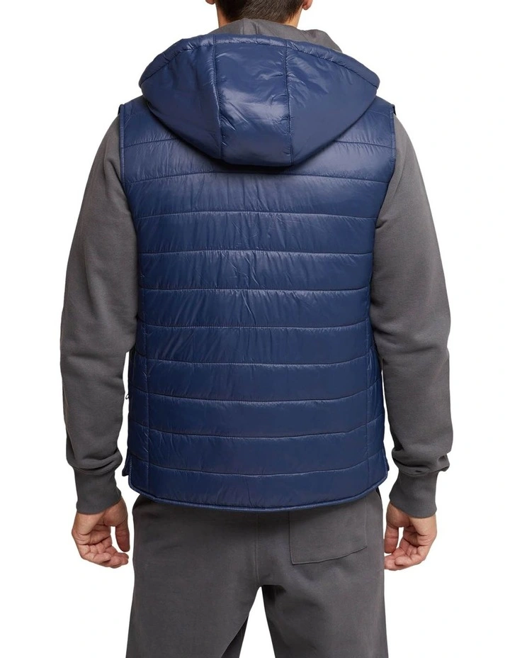 Oxford Bruno Eco Filling Puffa Vest in Blue | MYER
