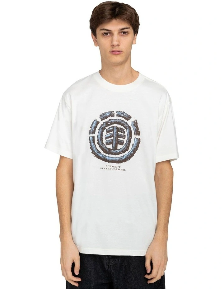 Element Wooden Tree Logo T-shirt in White | MYER