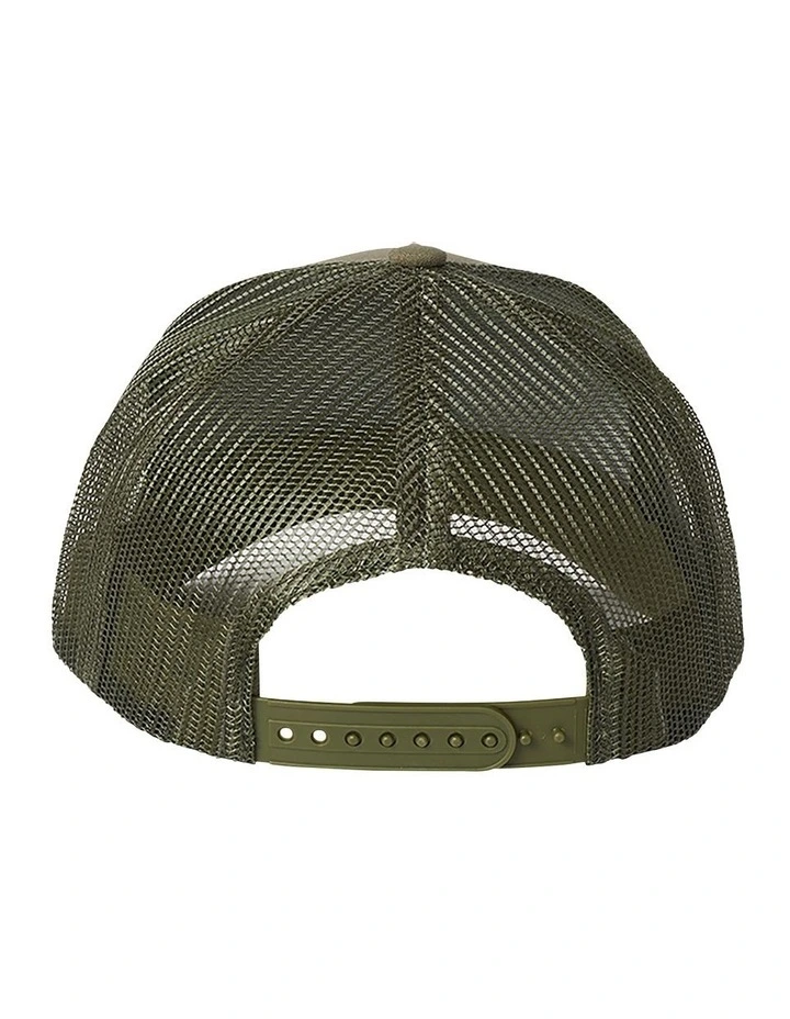 Brixton Alpha Block Netplus Mesh Cap in Olive Surplus | MYER