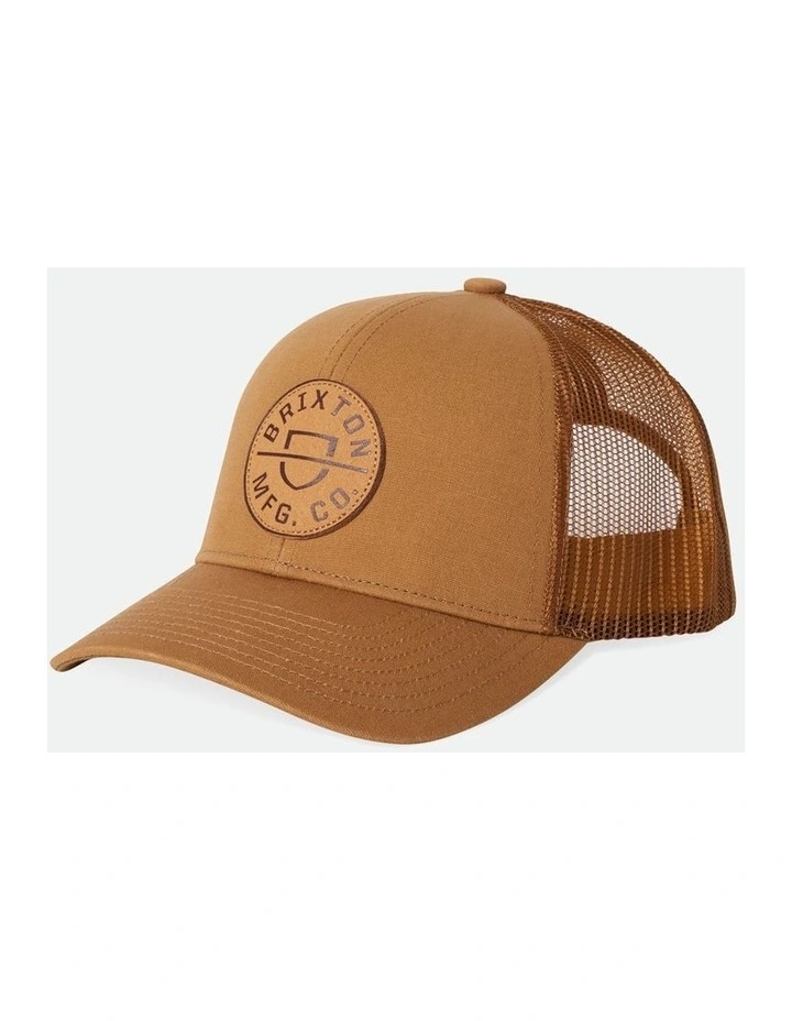 Brixton Crest Netplus Mesh Cap in Golden Brown | MYER