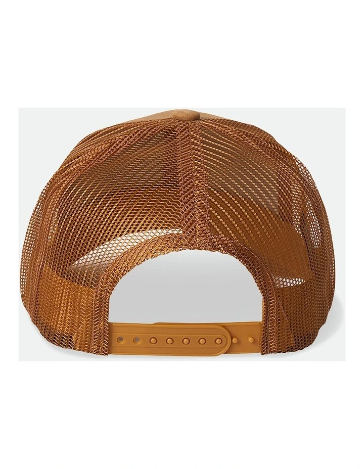 Brixton Crest Netplus Mesh Cap in Golden Brown | MYER