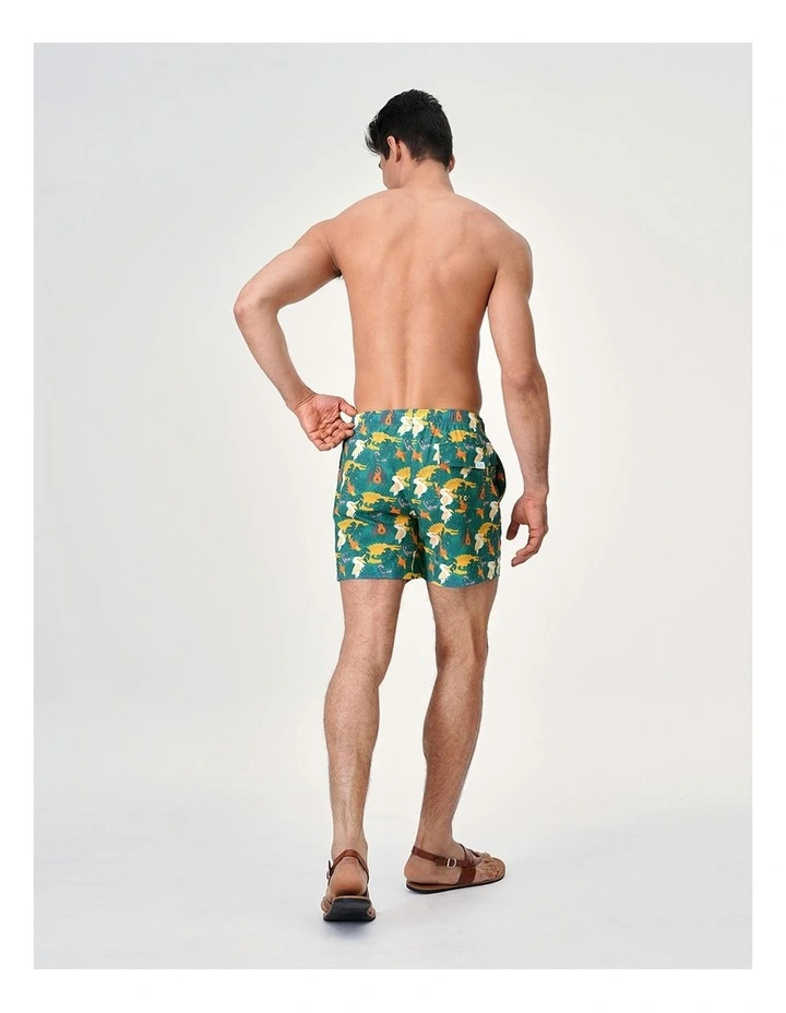 Eubi Signature Swim Shorts in Dark Green | MYER