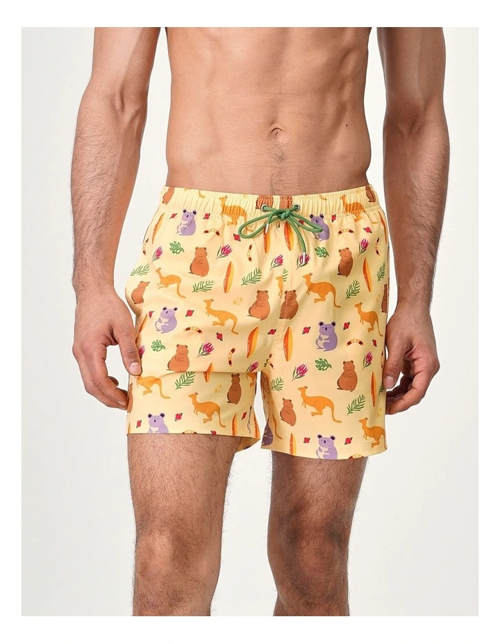 Eubi Signature Swim Short in Lt Yellow | MYER