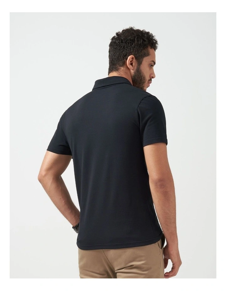 Bottoms Lab Fit-Tech Polo Lite in Black | MYER