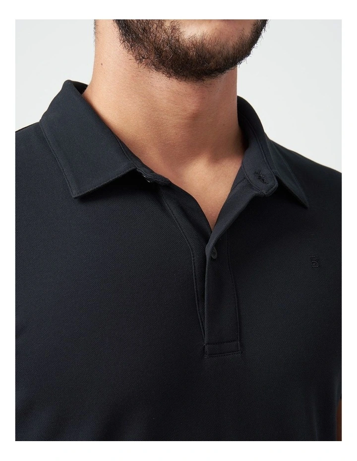 Bottoms Lab Fit-Tech Polo Lite in Black | MYER