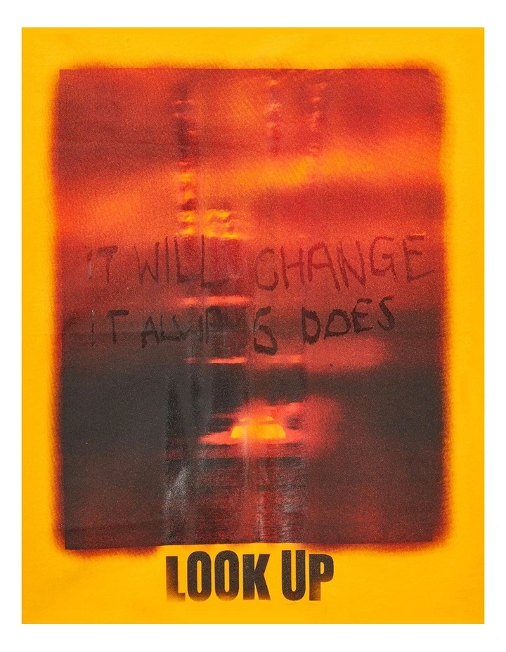 King London Look-Up T-shirt In Saffron Yellow | MYER