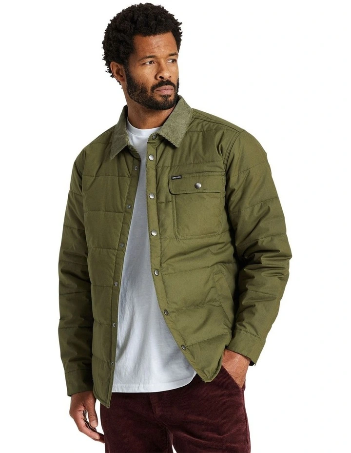 Brixton Cass Military Jacket in Olive | MYER