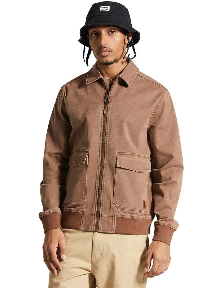 Brixton Dillinger Station Jacket in Sepia | MYER