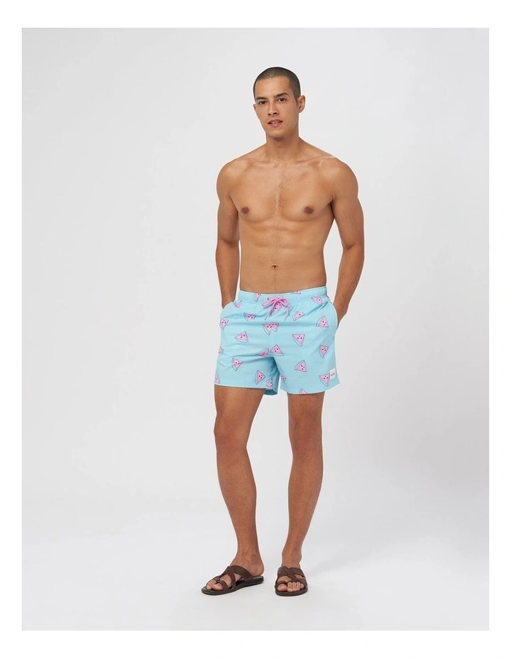 Eubi Signature Swim Shorts in Pale Blue | MYER