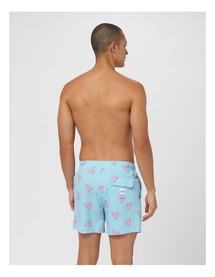 Eubi Signature Swim Shorts in Pale Blue | MYER