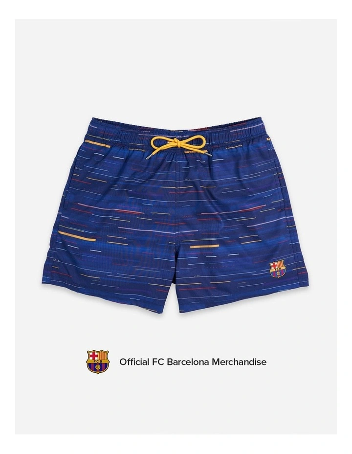 Eubi FC Barcelona Limited Edition Swim Shorts in Navy Blue | MYER