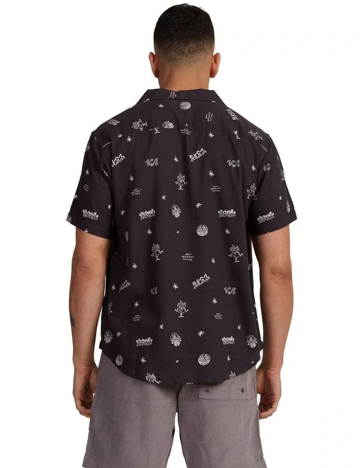 RVCA Zen Shirt in Washed Black | MYER