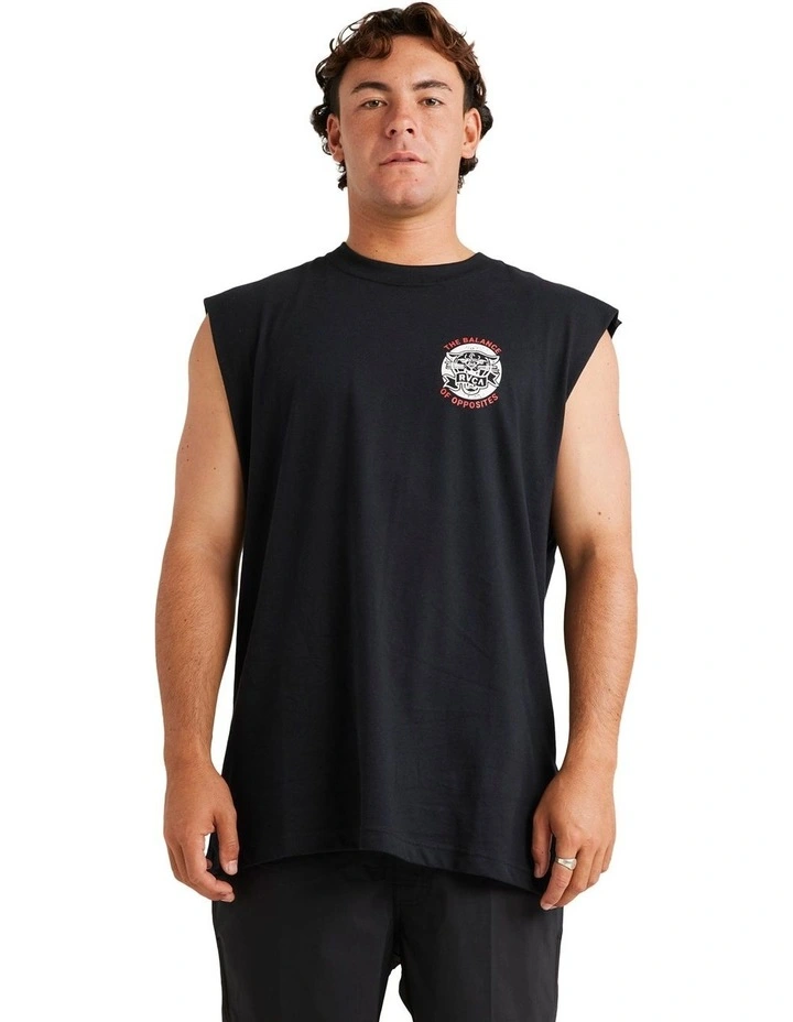 RVCA Take A Bite Muscle Top In Black | MYER