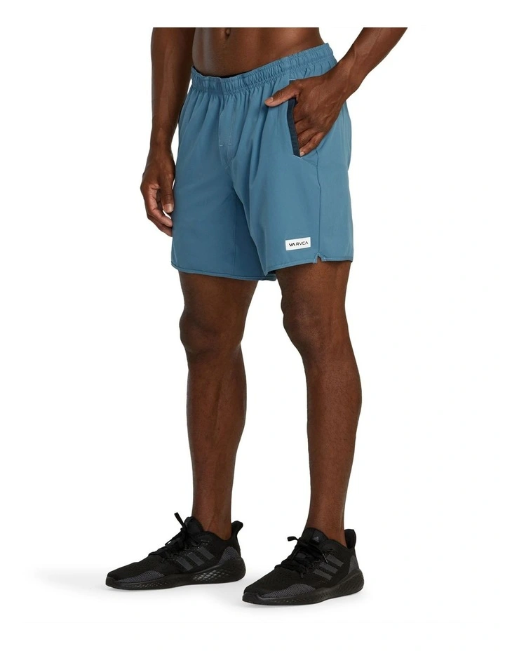 RVCA Yogger Stretch 17 Inch Shorts In Glacier | MYER