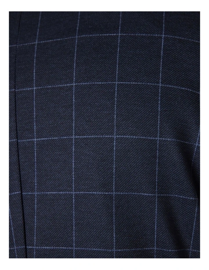 Politix Regular Stretch Jersey Check Tailored Jacket in Black ...