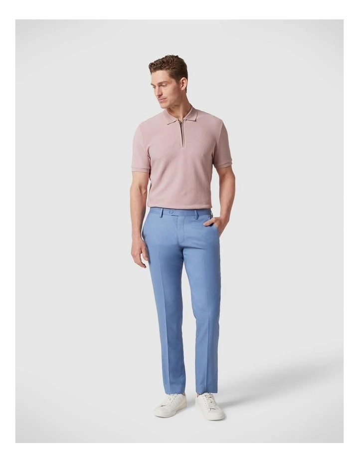 Politix Jacquard Texture Polo in Pink | MYER