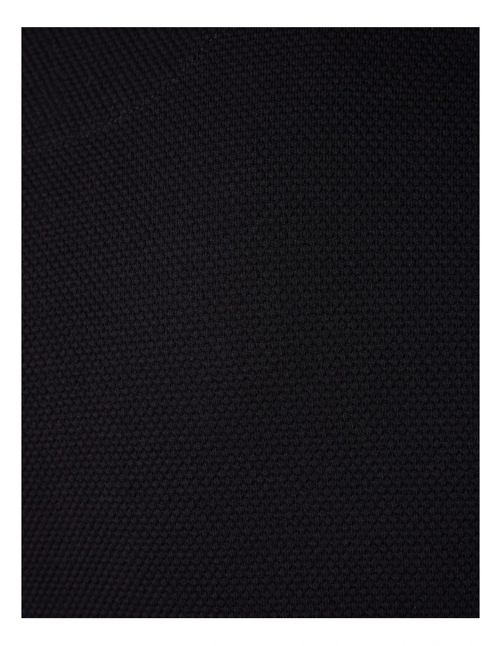 Politix Jacquard Texture Polo Shirt in Black | MYER