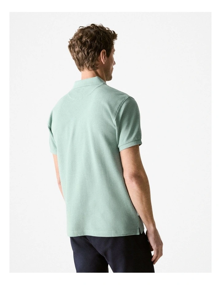 Trenery Classic Marle Polo in Jade | MYER