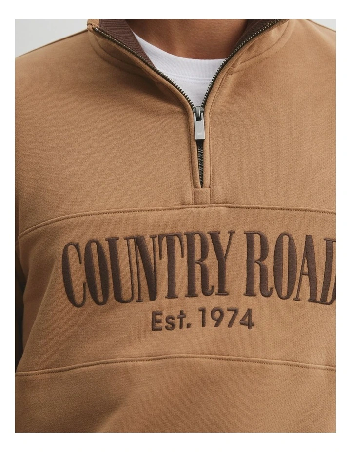 Country Road Verified Australian Cotton Half Zip Heritage Sweat in ...