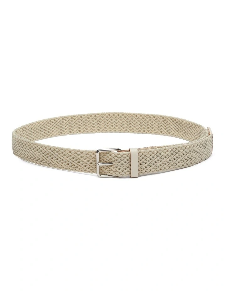 Unison Xavier Webbing Belt in Sand | MYER