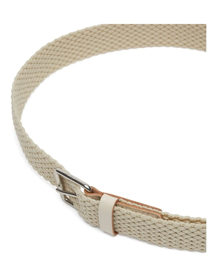Unison Xavier Webbing Belt in Sand | MYER