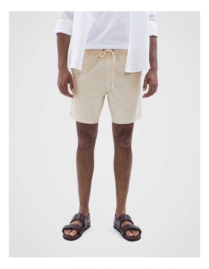 Unison Garment Dyed Short in Cream | MYER