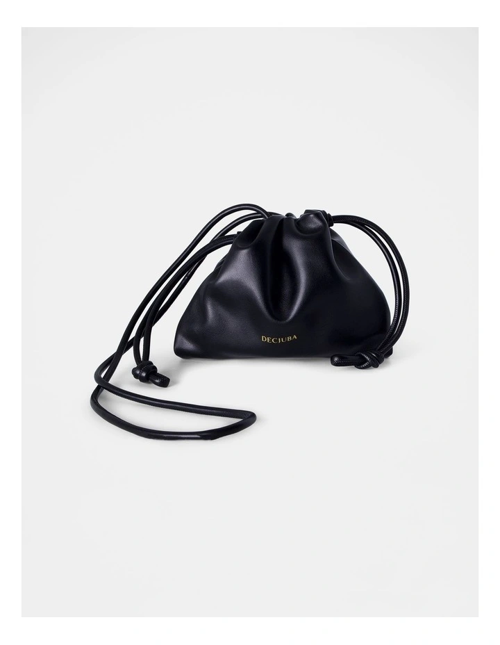 Decjuba Carrie Drawstring Sling Bag in Black | MYER