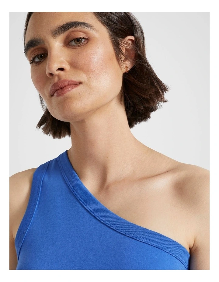 Seed Heritage One Shoulder Tank in Deep Ocean | MYER