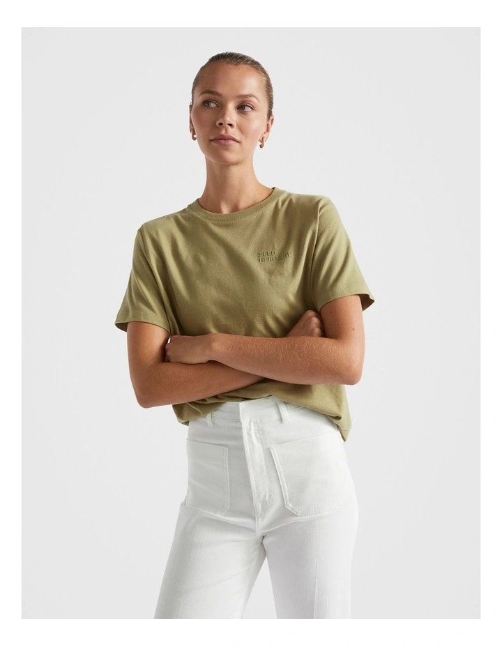 Seed Heritage Logo Tee in Pistachio | MYER