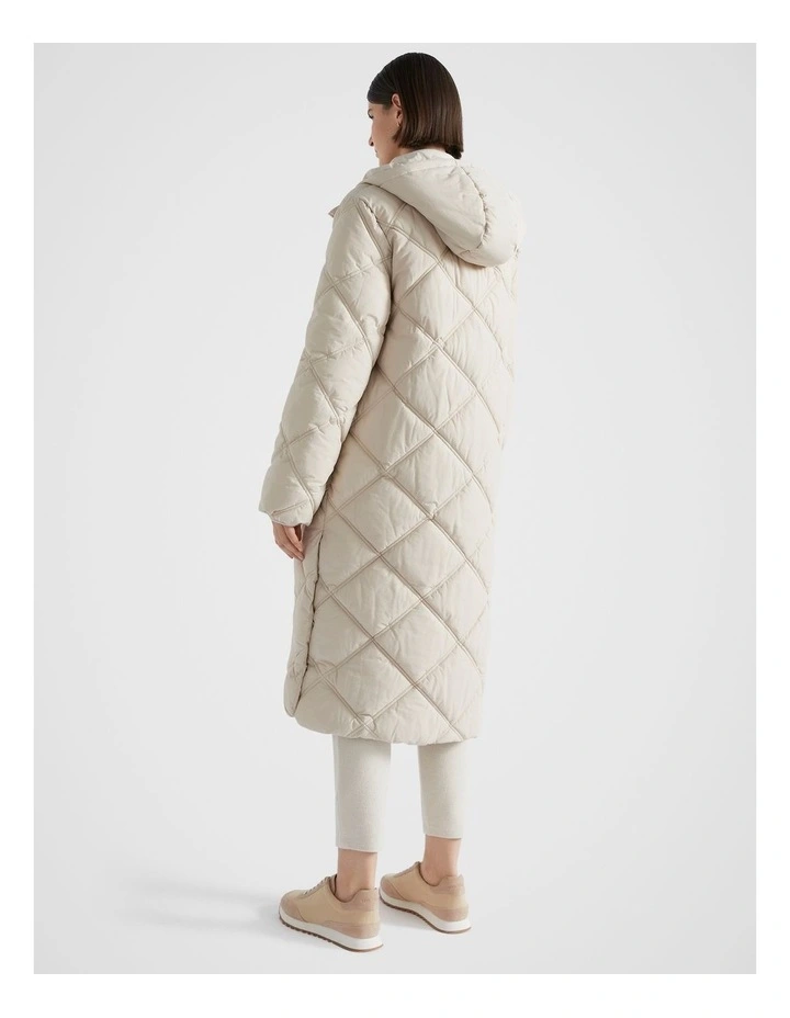 Seed Heritage Snap Side Puffer Jacket In Oat | MYER