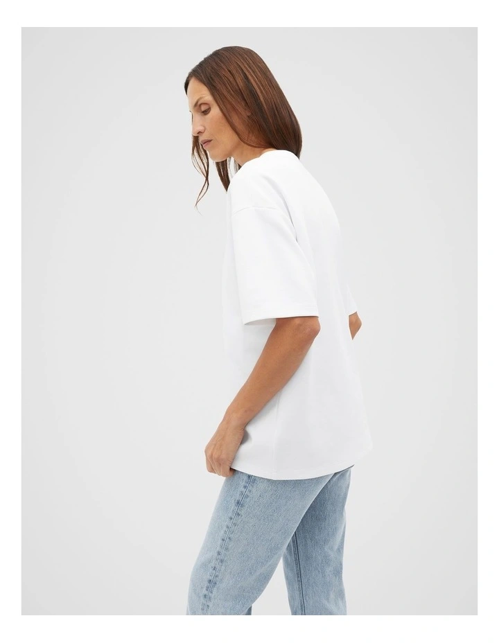 Seed Heritage Oversized Boyfriend Tee in Whisper White | MYER