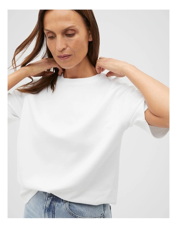 Seed Heritage Oversized Boyfriend Tee in Whisper White | MYER