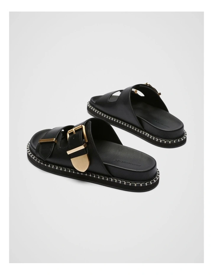 Seed Heritage Sasha Trim Slide in True Black | MYER