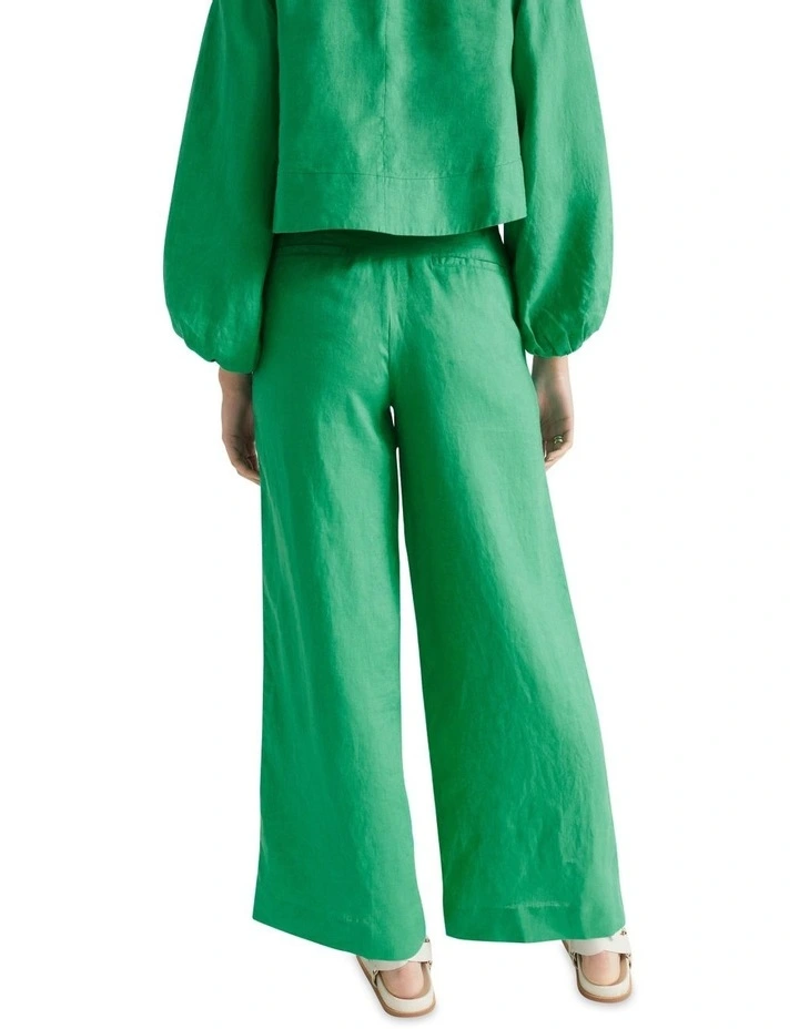 Seed Heritage Core Linen Waisted Pant | MYER