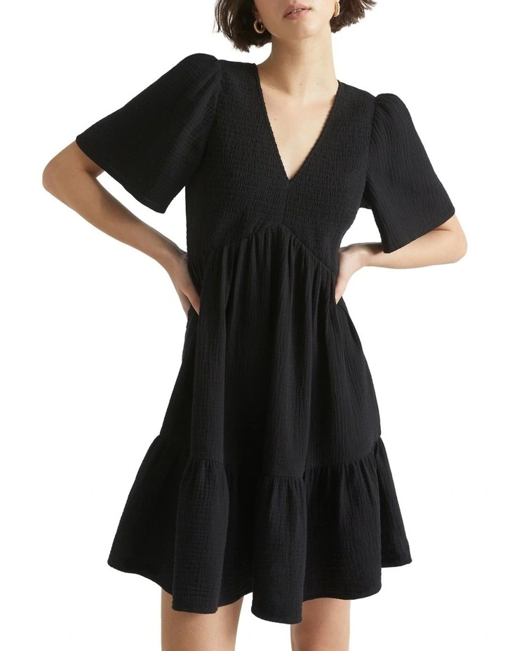 Seed Heritage Cheesecloth Shirred Mini Dress | MYER