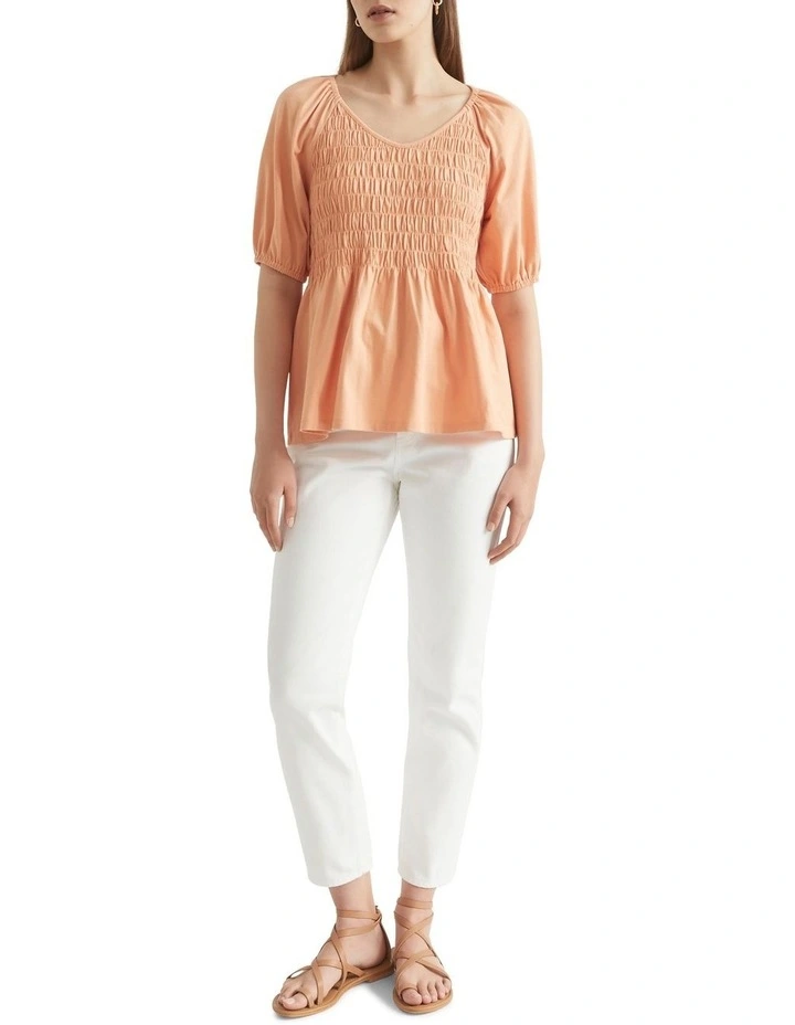 Seed Heritage Shirred Smock Top | MYER