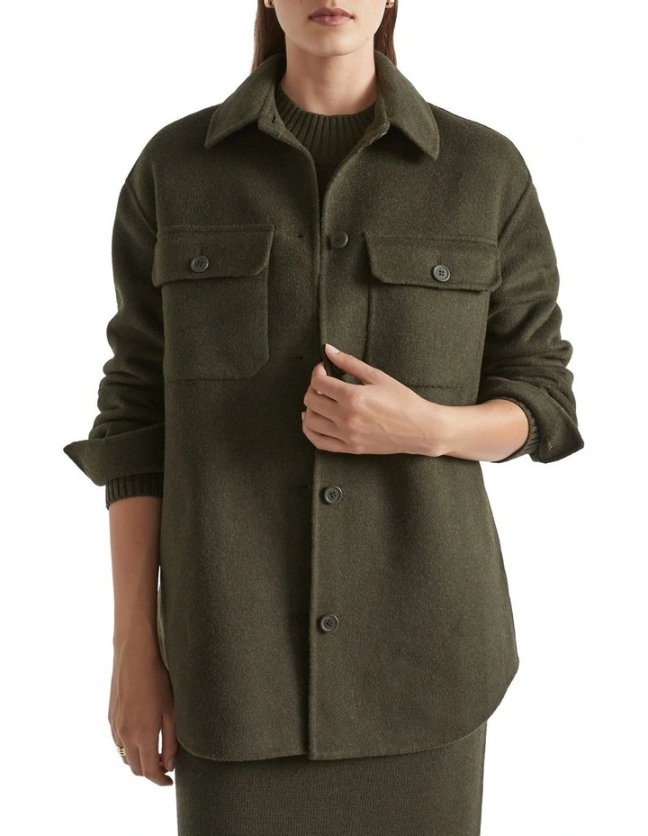 Seed Heritage Wool Blend Shacket | MYER