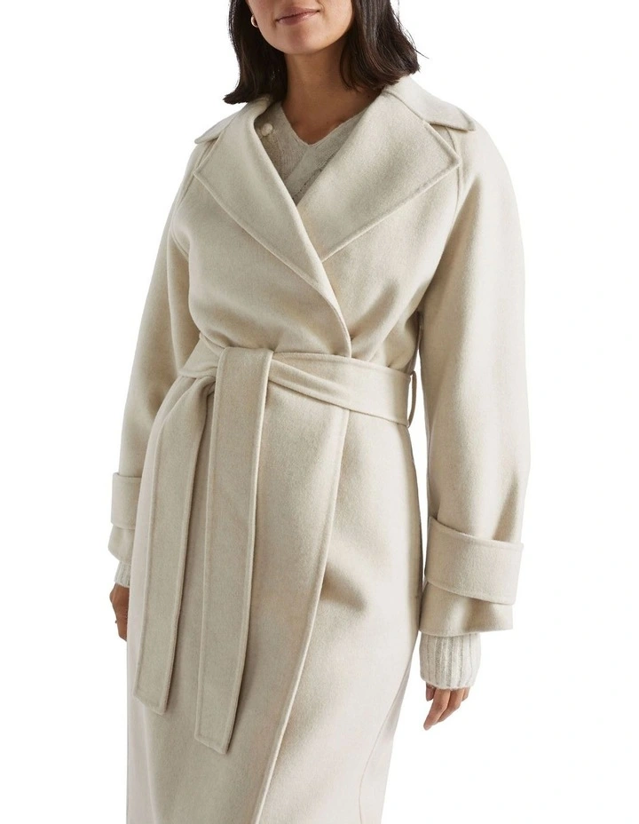 Seed Heritage Wool Blend Trench Style Coat | MYER