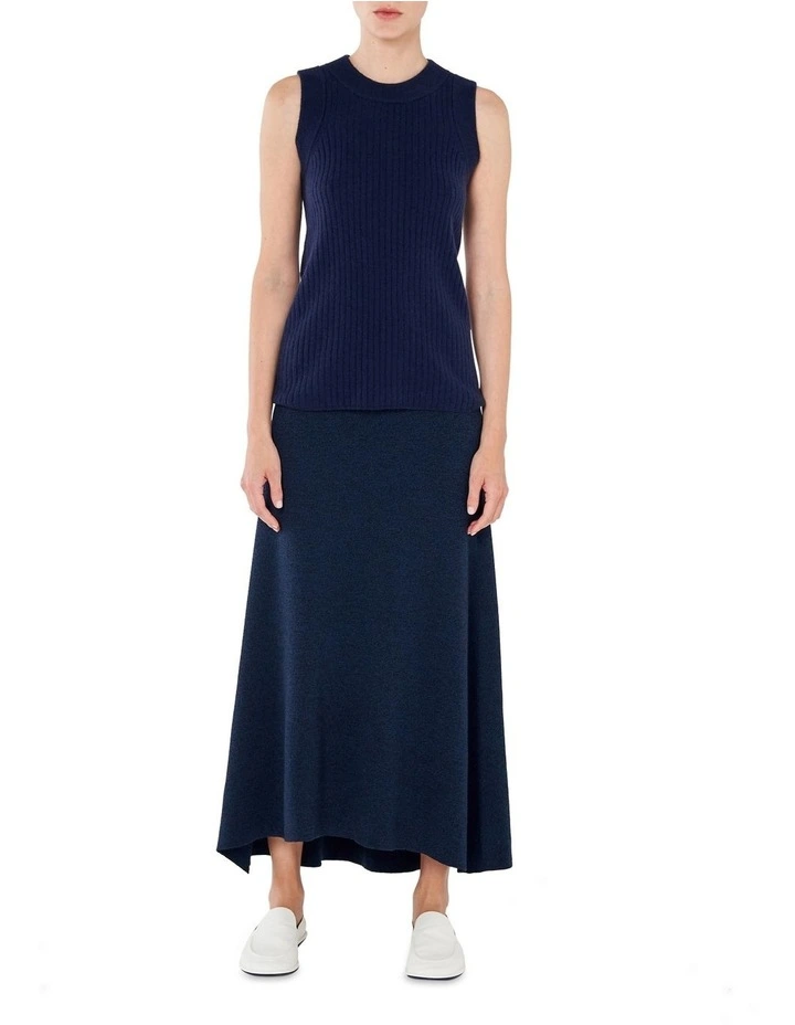 Skin and Threads Cashmere Tank in Blue | MYER