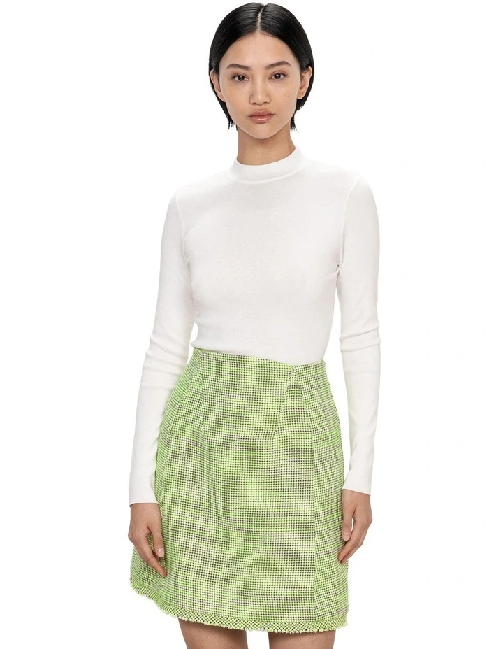 Veronika Maine Good Earth Cotton Long Sleeve Knit Jumpers in White | MYER