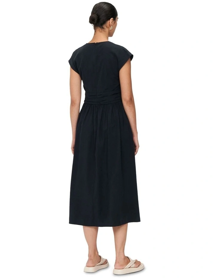 Veronika Maine Washed Tencel Viscose Wrap Dress in Ink | MYER