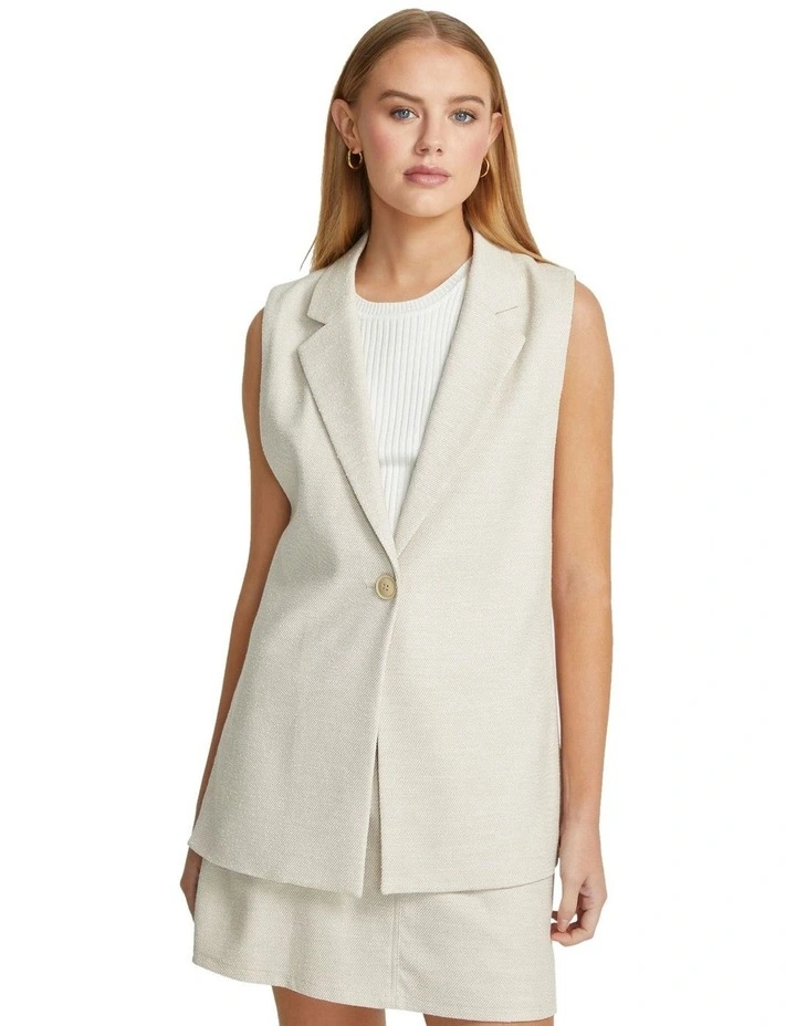Oxford Scarlet Eco Vest in Natural | MYER