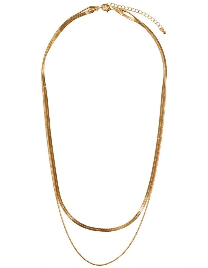 Oxford Lara Double Chain Necklace in Gold | MYER