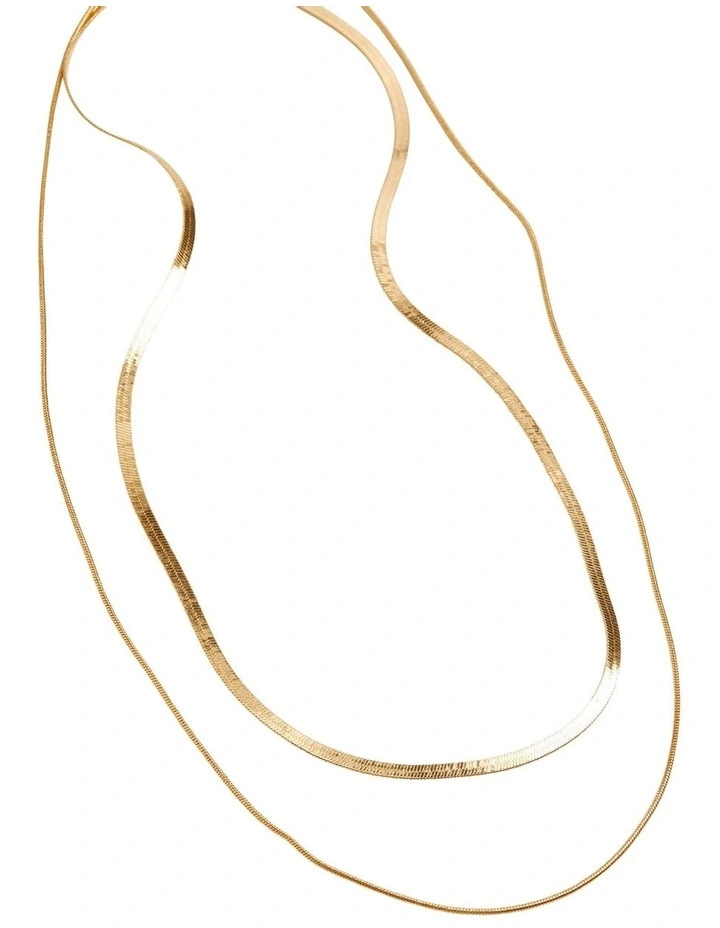 Oxford Lara Double Chain Necklace in Gold | MYER