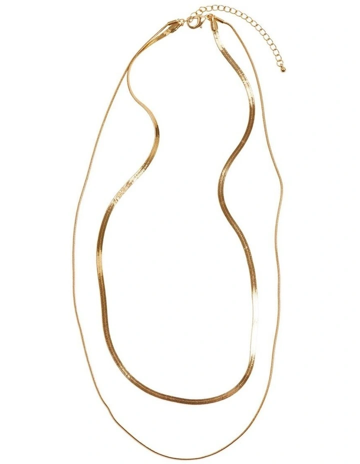Oxford Lara Double Chain Necklace in Gold | MYER