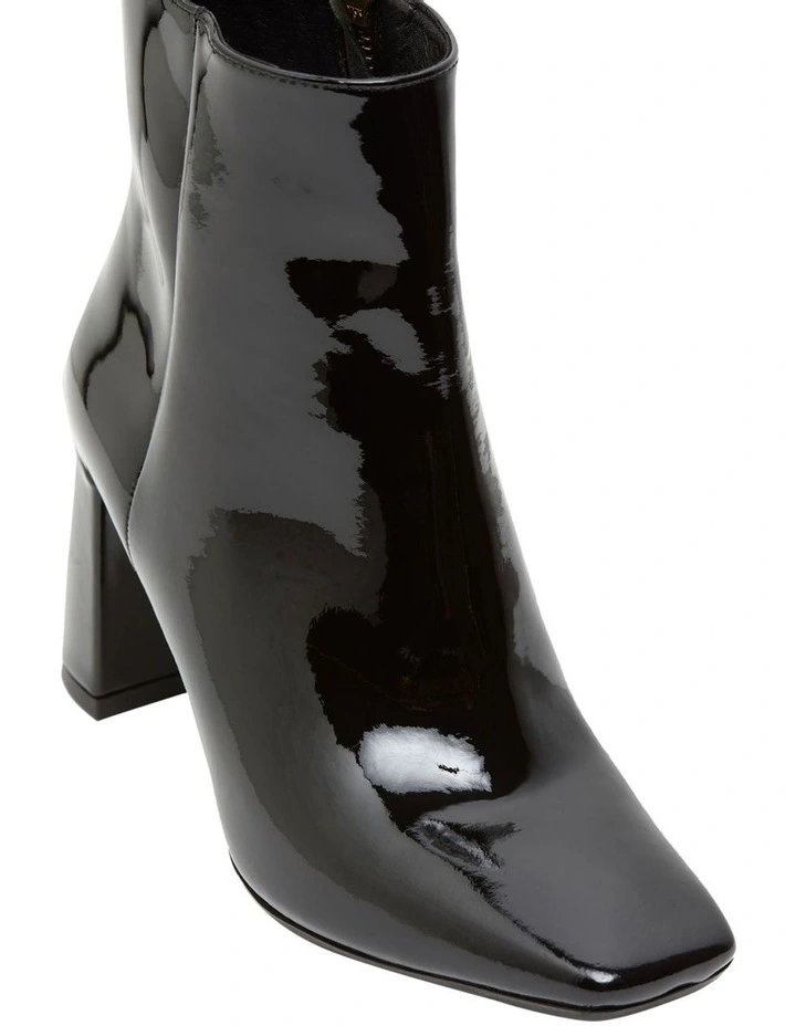 Oxford Arriva Gloss Leather Boot in Black | MYER