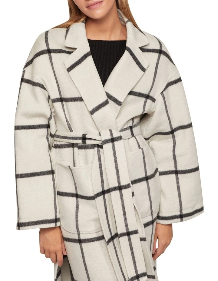 Oxford Ashley Wool Rich Unlined Coat in Ivory | MYER