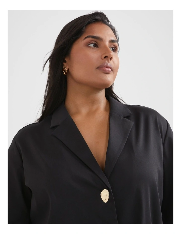 Commonry The Draped Button Shirt in Black | MYER