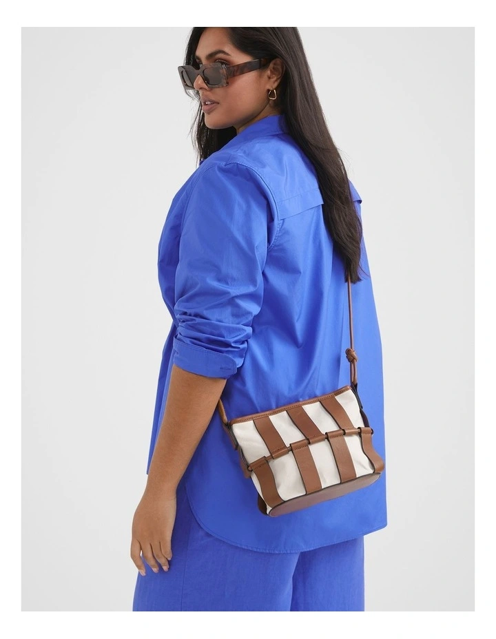 Commonry The Sanna Leather Sling Bag in Cognac | MYER