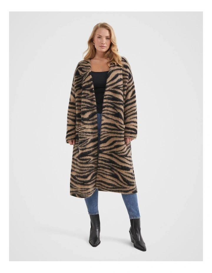 Commonry The Mohair Blend Tiger Cardigan in Yellow | MYER